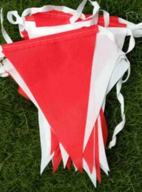 Bendera Rentang Festival Bunting Flag Merah Putih Bendera Segitiga Kain Besar Bendera Umbul-Umbu ...