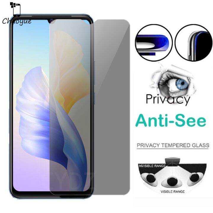 Anti Spy Privacy Tempered Glass For VIVO V27E V25 V23 V20 SE X70 X60 X50 Pro V25E V23e V21 V21e ...
