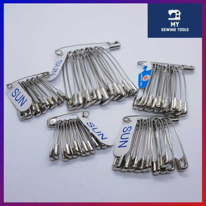 Sun Stainless Steel Safety Pin (12pcs) | Pin Baju/Pin Keselamatan Stainless Steel | Lazada