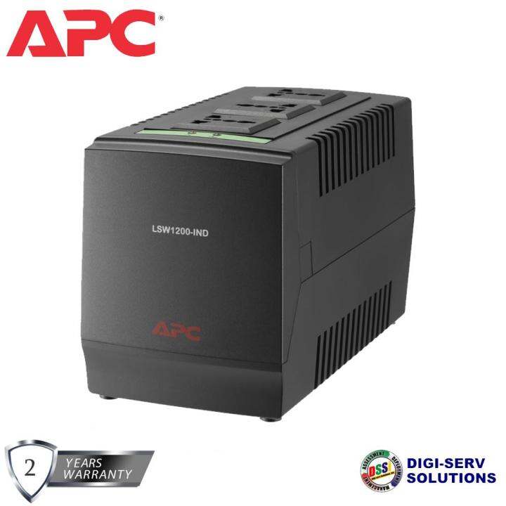 APC Line-R 1200VA Automatic Voltage Regulator (AVR), 3 Universal ...
