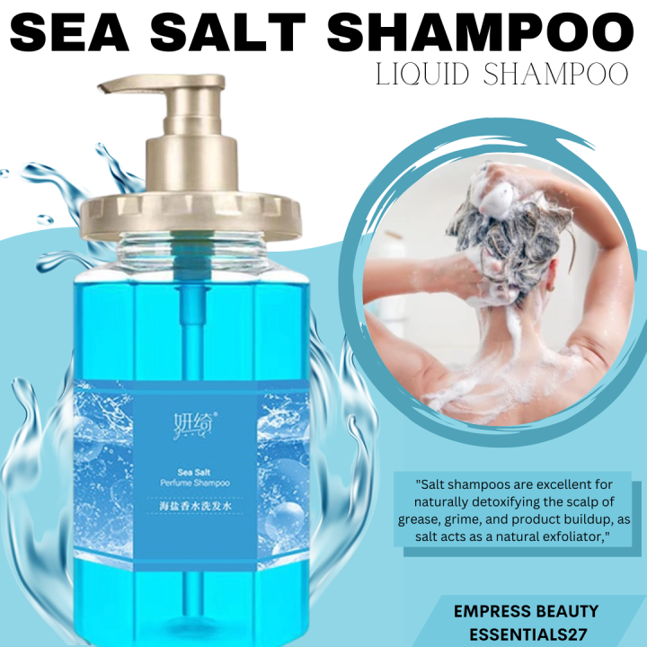 500ML Sea Salt Anti Dandruff Shampoo Amino Acid Shampoo For Scalp ...