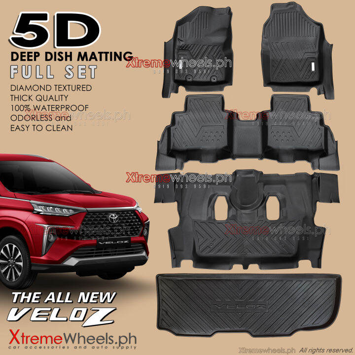 Toyota Veloz G V 2022-2023 5D Extended Diamond Textured With Veloz Logo ...