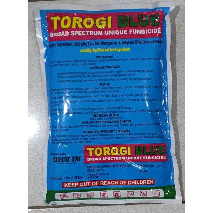 TOROGI BLUE 3 LBS OR 1.3 KG BROAD SPECTRUM UNIQUE FUNGICIDE TOROGE ...