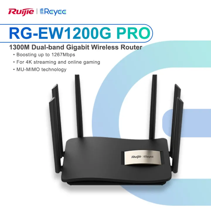 Reyee RG-EW1200G PRO(US) | 1300M dual-band Gigabit wireless home router ...