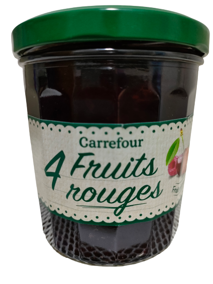 (France) Carrefour 4 Red Fruit Jam. 370 grams. | Lazada PH