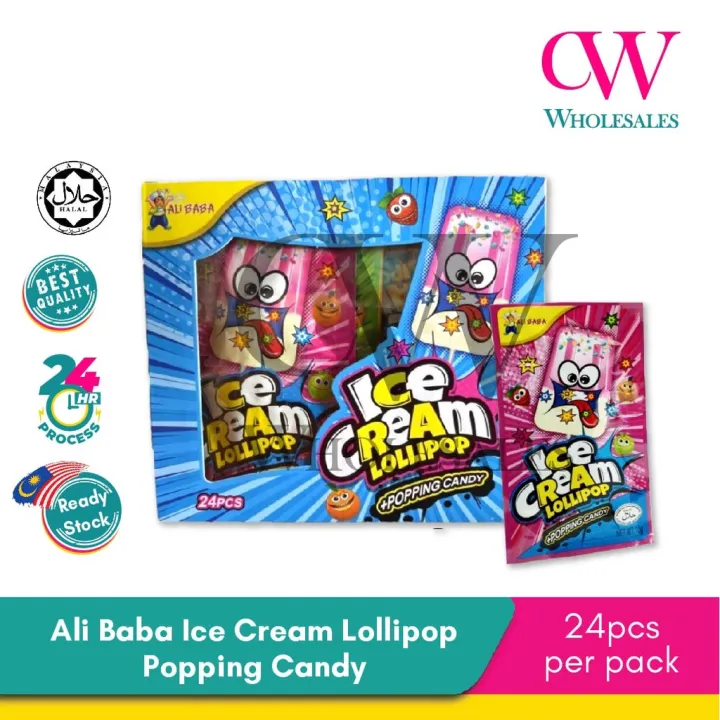 Ice Cream Lollipop Popping Candy 24pcs | Lazada