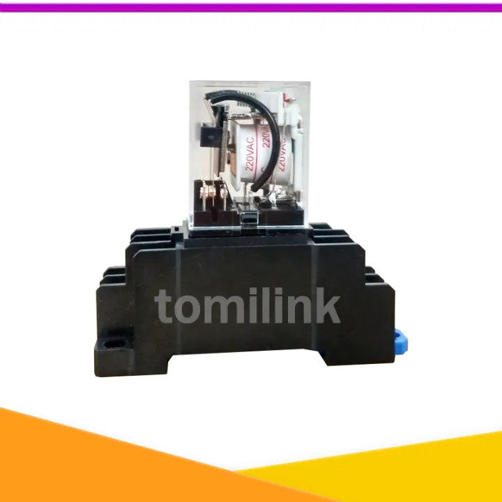 220v 10A JQX-13F LY2NJ relay with socket 8pin | Lazada.co.th