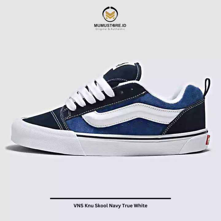SEPATU VANS KNU SKOOL NAVY TRUE WHITE BNIB 100% | Lazada Indonesia