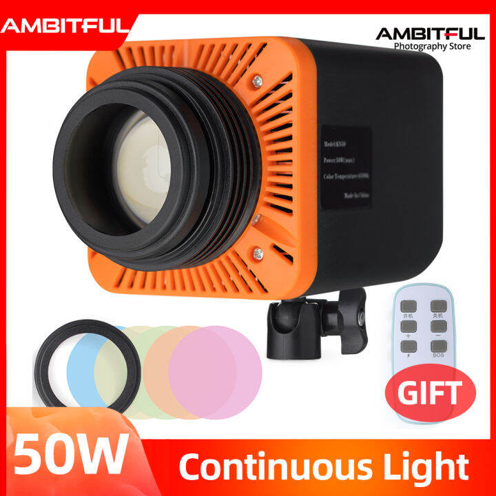 AMBITFUL 50W studio light 6500K Continuous light, adjustable aperture ...