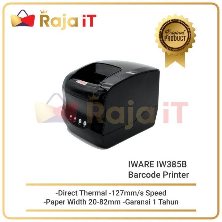 IWARE Barcode Printer IW 385B USB + LAN setara dengan Xprinter XP360B ...