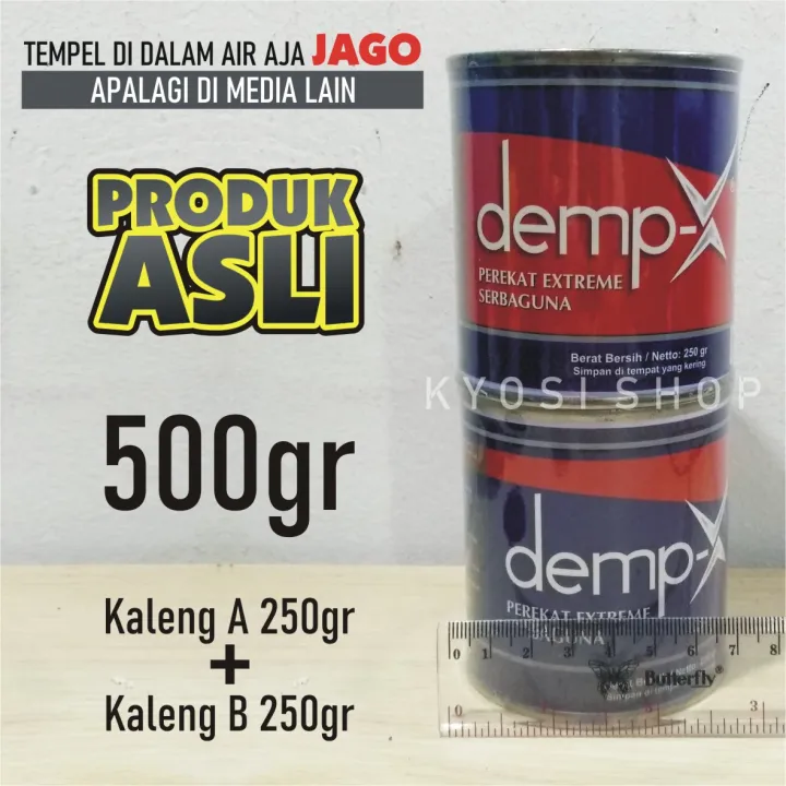 500gr Lem Perekat Extreme Serbaguna Super Kuat Tahan Air DEMPX Demp X ...