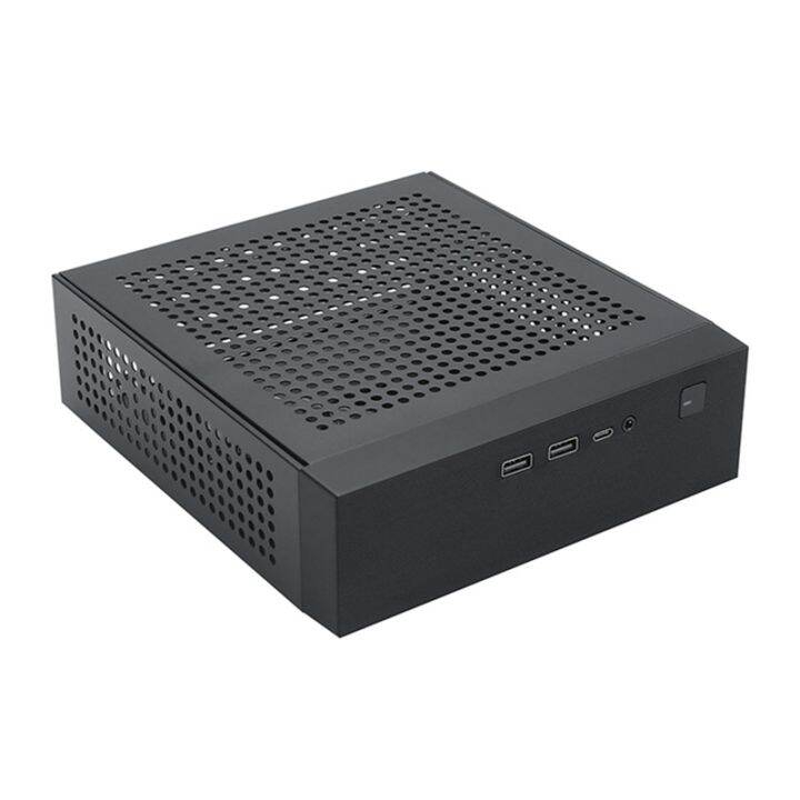 1pcs M09 Htpc Host Mini Itx Computer Chassis Dc Power Supply Industrial Control Chassis Home