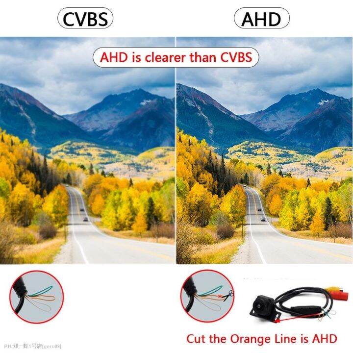 High Definition AHD 1280x1080P Rear View Reverse Camera CCD Car ...