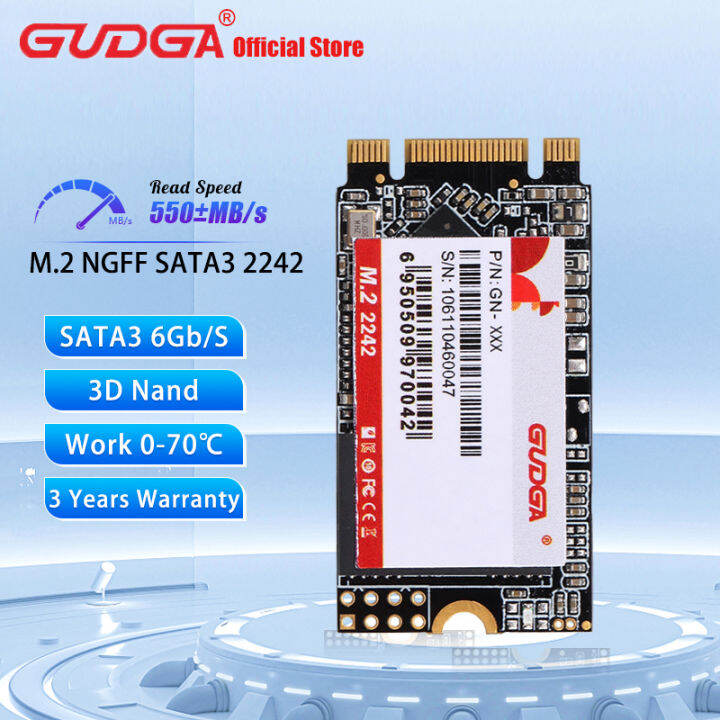 GUDGA SSD M2 SATA 22X42mm M.2 NGFF 128GB 256GB 512GB 1TB Internal Solid Hard State Drive Hard ...