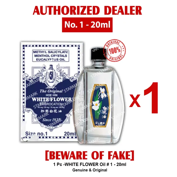 White Flower Oil No. 1 #1 - 20ml AUTHENTIC - Set of 1 Bottle | Lazada PH