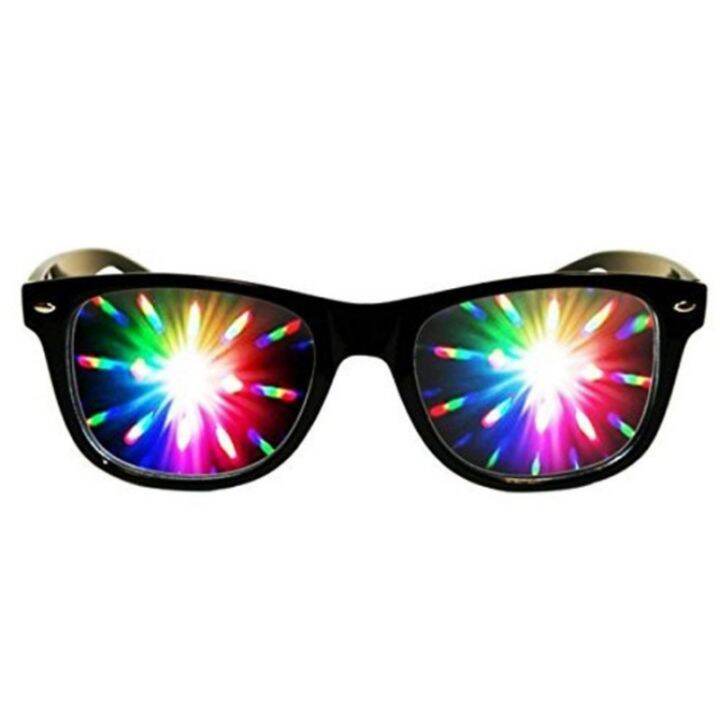 2021 New Premium Diffraction 3D Prism Raves Glasses Plastic For Fireworks Display Laser Shows ...