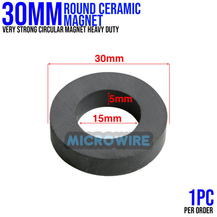 30MM Round Ceramic Strong Magnet Very Strong Circular Magnet (PER PIECE ...