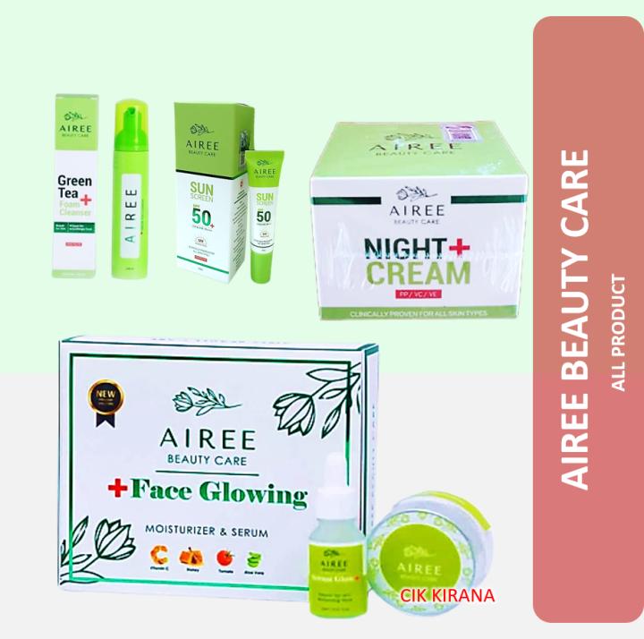 SEMUA PRODUK AIREE BEAUTY SKINCARE 🔥🔥 SUNSCREEN , NIGHT , CLEANSER ...