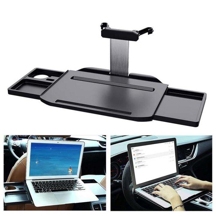Car Laptop Desk Foldable Car Seat Tray Table with Aluminum Sliding Rod ...