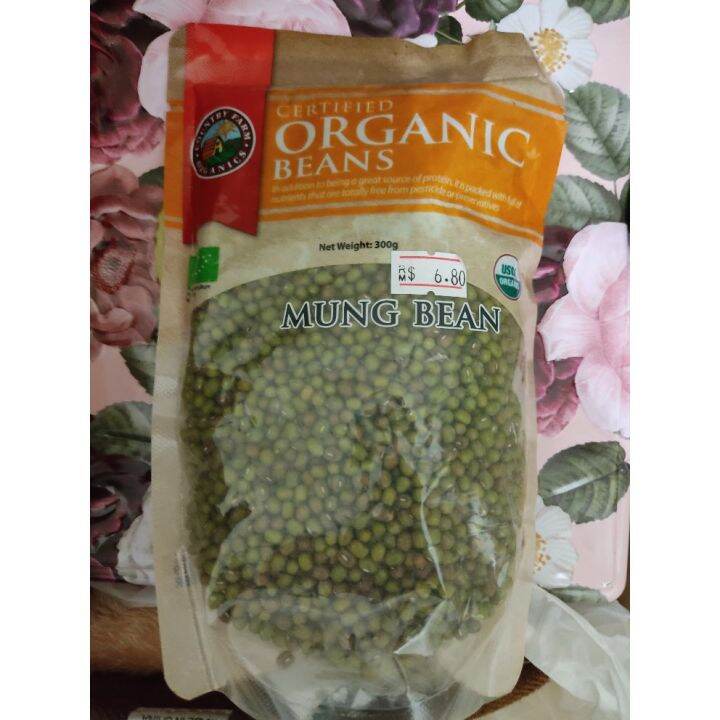 country farm organic mung bean 300g certified organic and halal | Lazada