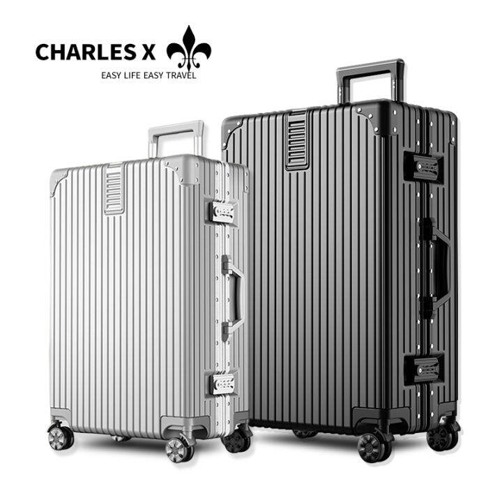 Aluminum 2024 Reinforced Luggage Hard Shell Scratch Resistant Luggage ...