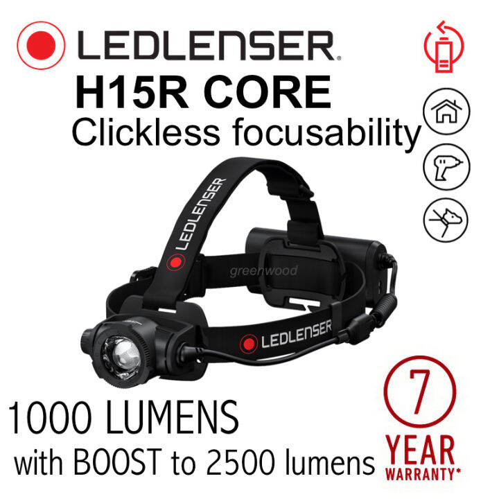 H15R Core LEDLENSER RECHARGEABLE Headlamp - 1000 Lumens with BOOST to ... H15R Core LEDLENSER RECHARGEABLE Headlamp - 1000 Lumens with BOOST to ...