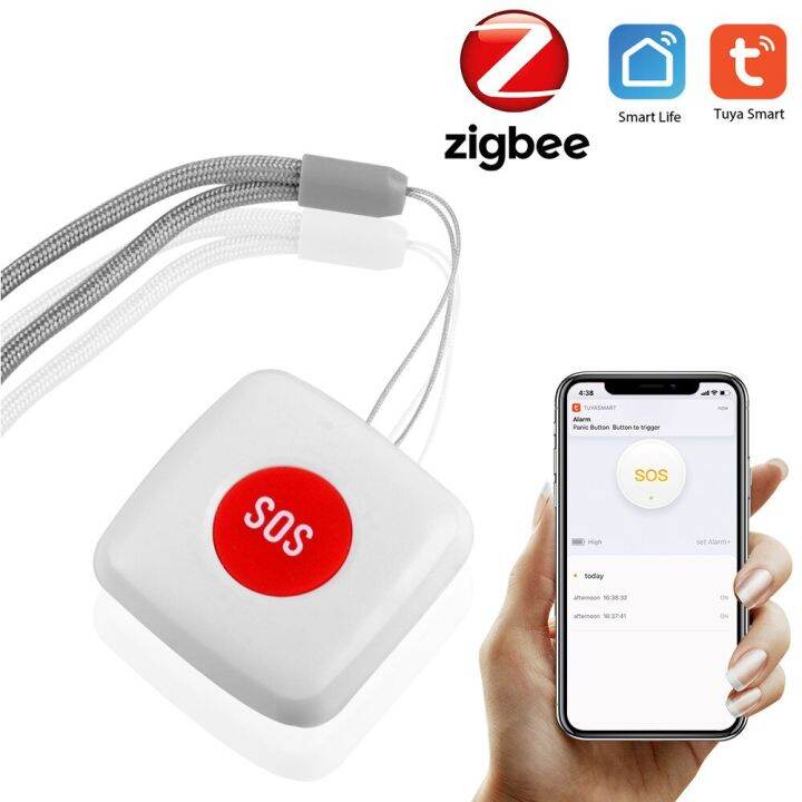 New Tuya Smart Life Zigbee SOS Emergency Button One-Key Alarm For ...