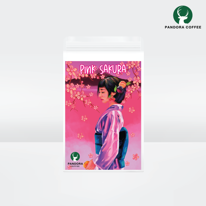 Pandora Coffee เมล็ดกาแฟ Pink Sakura คั่วอ่อน Light Roast 200 กรัม ใหม่ล่าสุด | Lazada.co.th