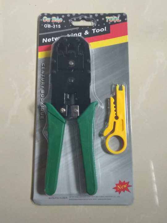 Tang Crimping RJ45 RJ11 Tang Kabel Lan Jaringan Crimping Tools CNS ...