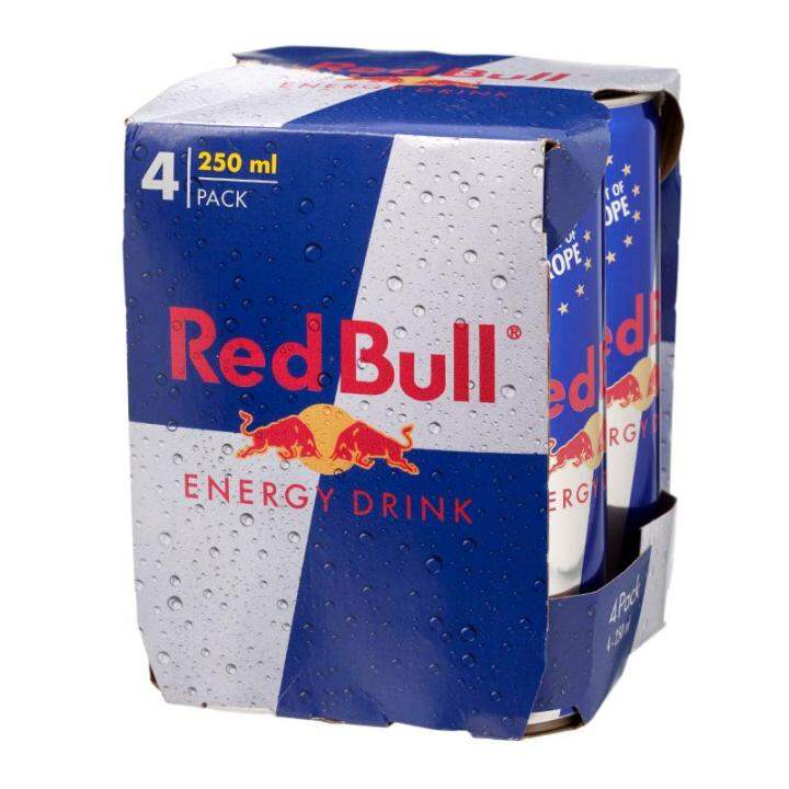 RED BULL Energy Drink (Europe Imported) เรดบูล เครื่องดื่มชูกำลัง 250ml ...