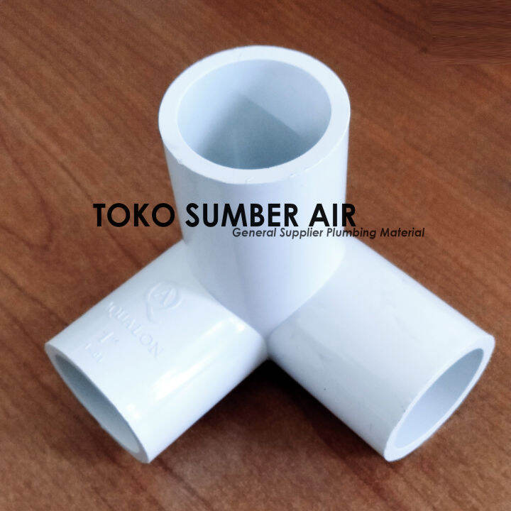 TEE 3 WAY 90 DERAJAT/ FITTING T ELBOW 3 ARAH UKURAN 1” UNTUK HIDROPONIK ...