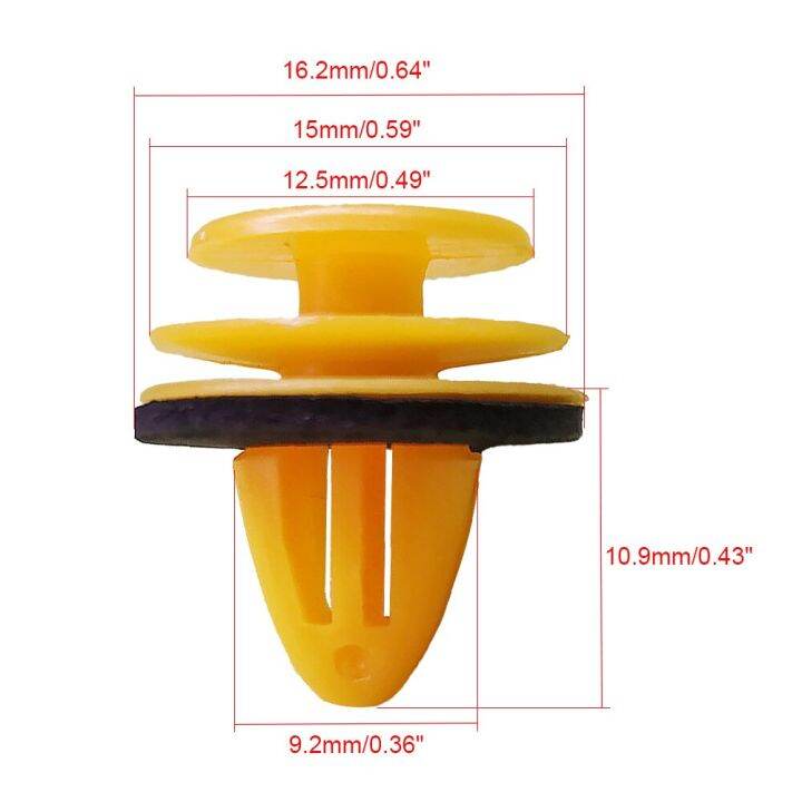 Piece 20 Car Porter Clamps Fastener 9Mm Hole Rivets For Hyundai Accent ...