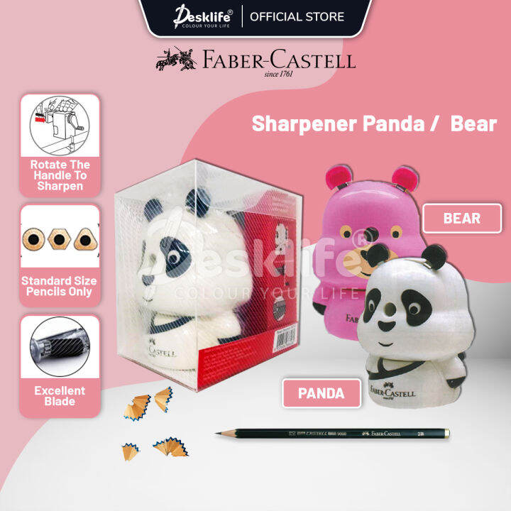 Desklife Faber Castell Table Sharpener Pencil Automatic Panda / Bear ...