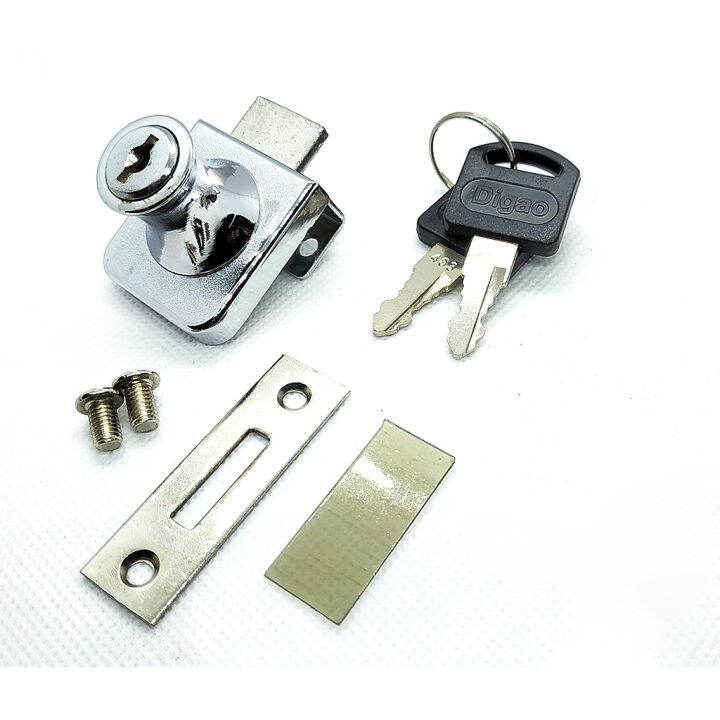 [CBIN005] Cam Lock Clip Type Single & Double Square Cabinet Glass Door ...