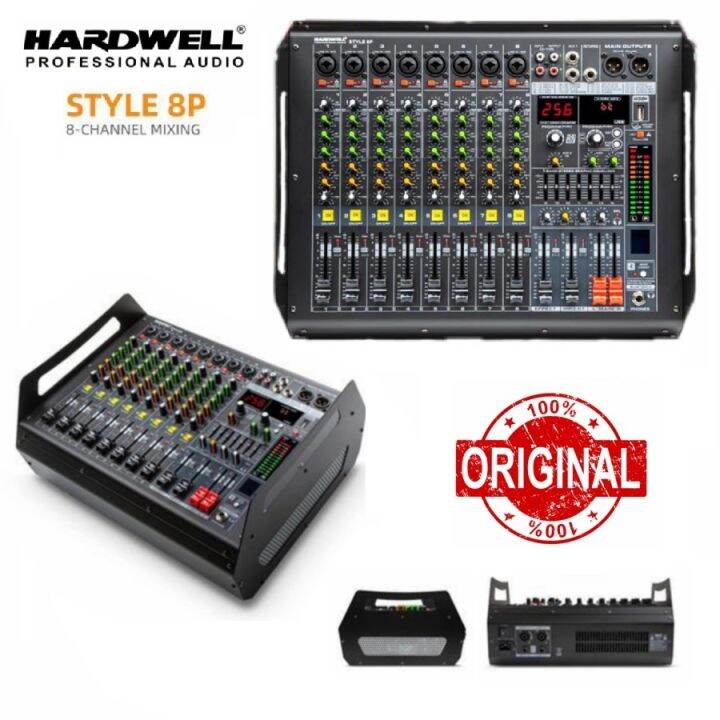 Power Mixer Hardwell Style 8P ORIGINAL 8 Channel Bluetooth - USB ...