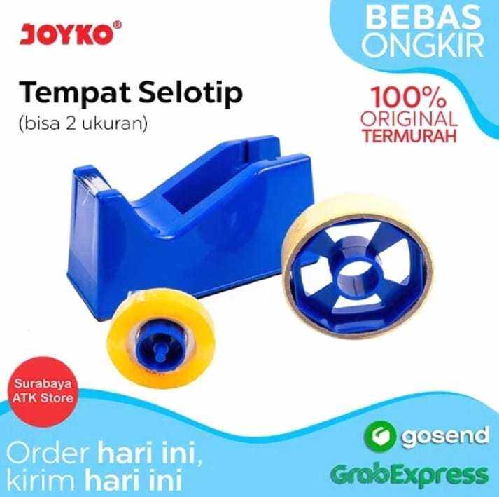 Tempat Isolasi Joyko TD-103 Tape Cutter Tape Dispenser Tempat Selotip ...