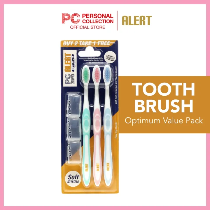 Alert Optimum Toothbrush Value Pack Personal Collection | Lazada PH