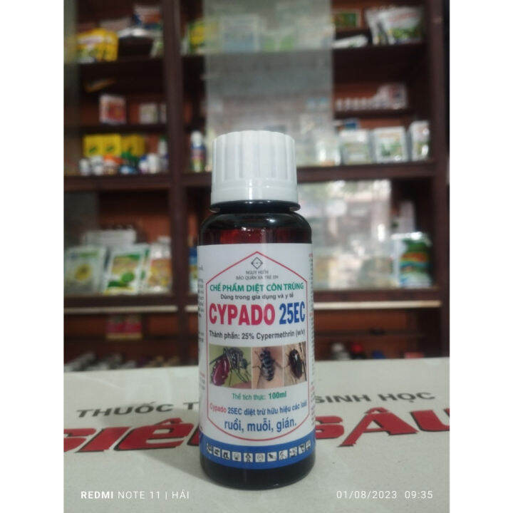 THUỐC DIỆT MUỖI, CÔN TRÙNG CYPADO 25EC, SỬ DỤNG AN TOÀN TRONG NHÀ VÀ ...