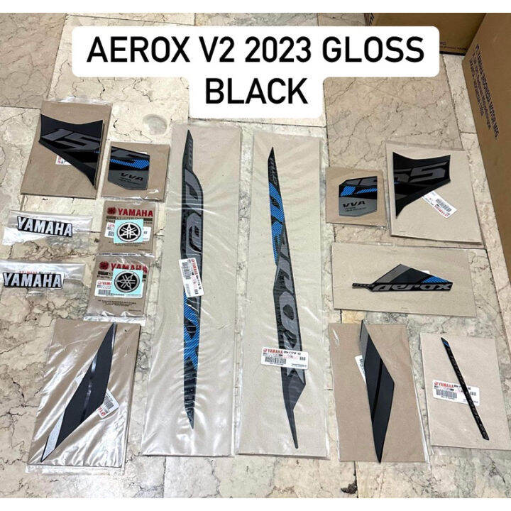 AEROX V2 2023 Gloss Black Decals | Lazada PH