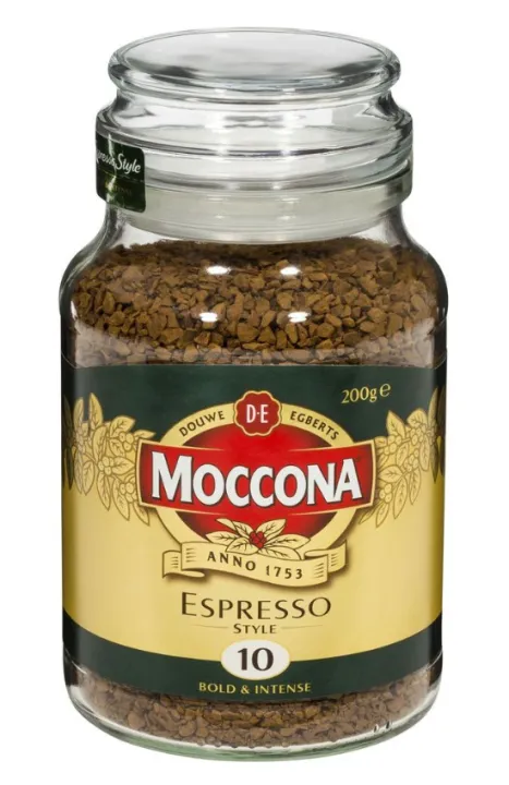 MOCCONA Espresso Style Intensity 10 Freeze Dried Instant Coffee, 200g | Lazada