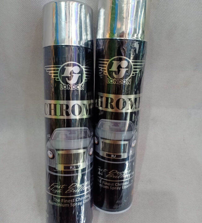 Pilok Cat Semprot Pylox RJ LONDON Warna Chrome / Krum / Stainless 400CC ...