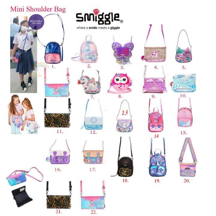 Smiggle Mini Shoulder Bag กระเป๋าสะพายสมิกเกอร์ น่ารัก ของแท้ AUD ...