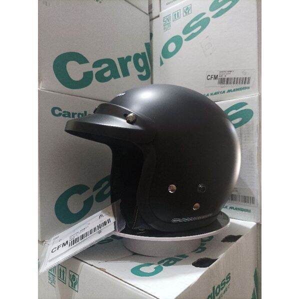 Helm Cargloss CFM ORIGINAL 100% BLACK DOFF | Lazada Indonesia