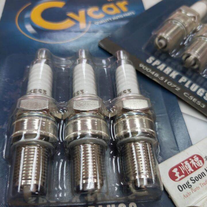 Kancil 660 850 Spark Plug set of 3 pcs Perodua EX GX EZ Cycar C5ES3 ...