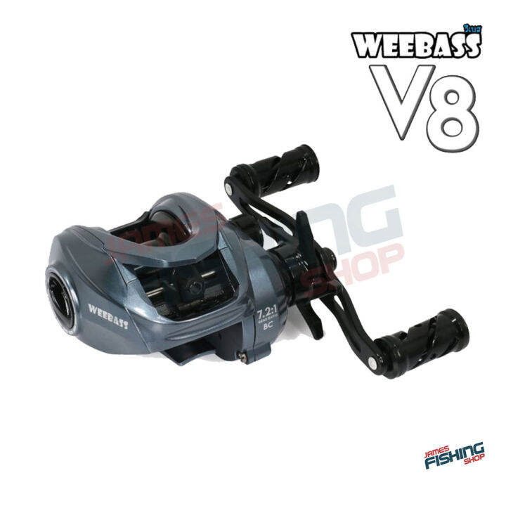 รอกหยดน้ำ WEEBASS รุ่น V8 ระบบหน่วง 2 ระบบ เม็ดรา และแม่เหล็ก มีคลิ๊กเสียงในตัว มาพร้อมกับ น๊อป ...