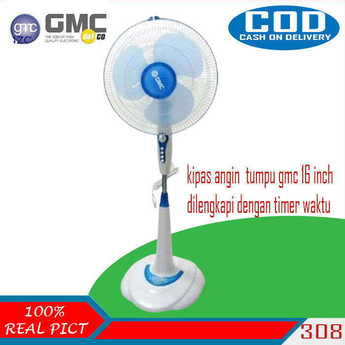 Kipas Angin GMC BM-308 Stand Fan 16 inch + Timer - Kipas Angin Berdiri - Lantai | Lazada Indonesia