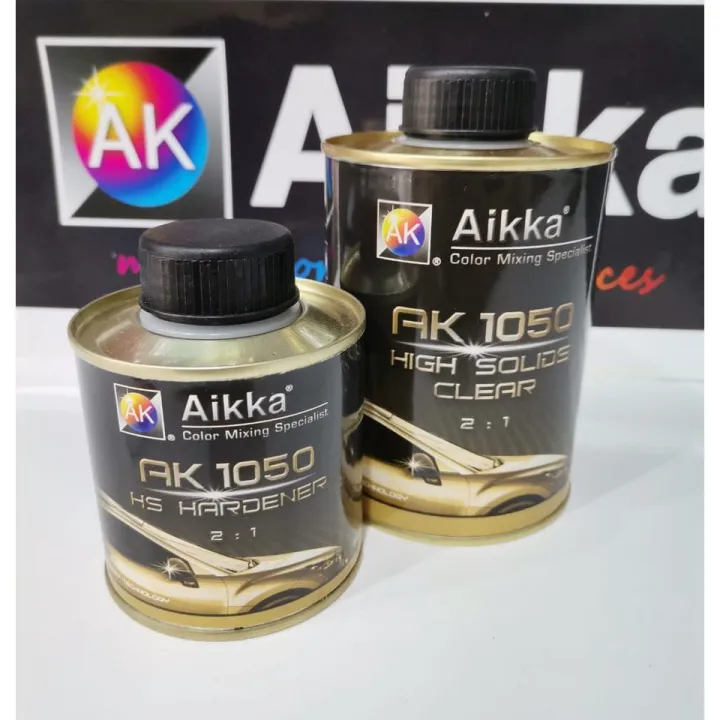 AIKKA AK1050 HIGH SOLIDS CLEAR 2:1 (500ML)SET/SLOW DRY/CLEAR KILAT CAT ...