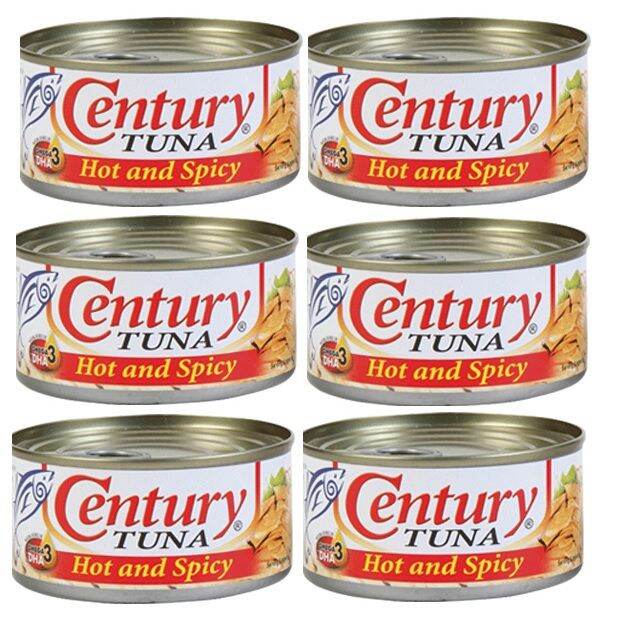 Century Tuna Flakes Hot & Spicy 180g - Pack of 6 | Lazada PH