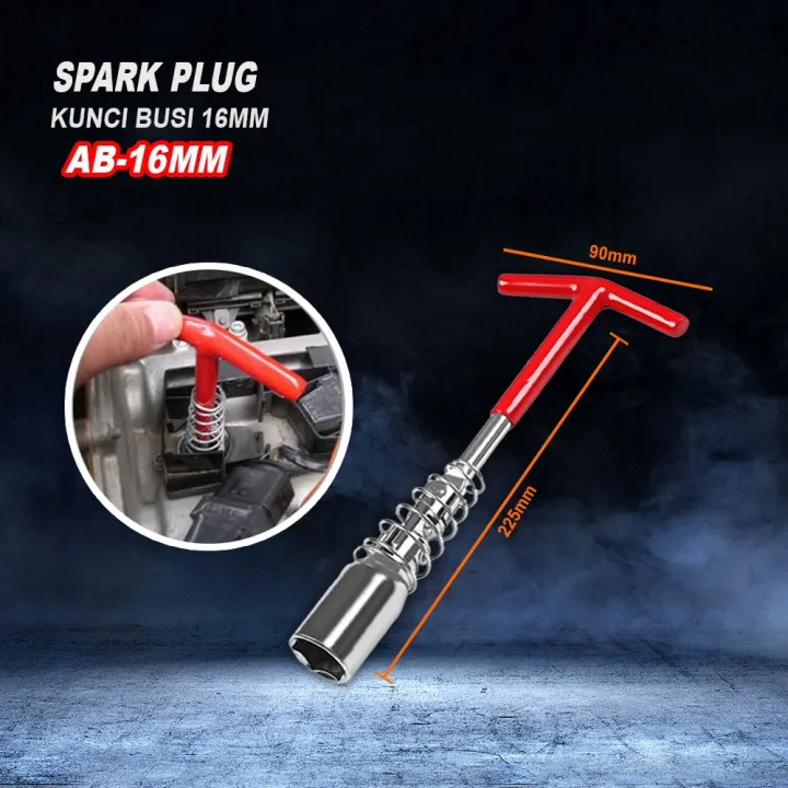 GRATIS ONGKIR 100% Kunci Busi 16mm Kunci Busi Motor 4 Tak Kunci Busi ...