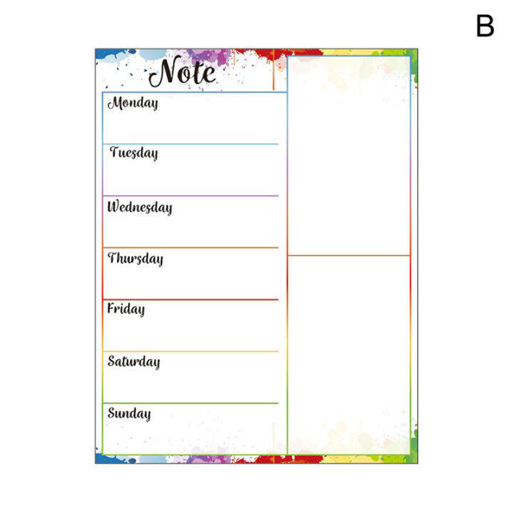 LSHUO Erasable Fridge Magnet Monthly Weekly Schedule Magnetic Soft ...